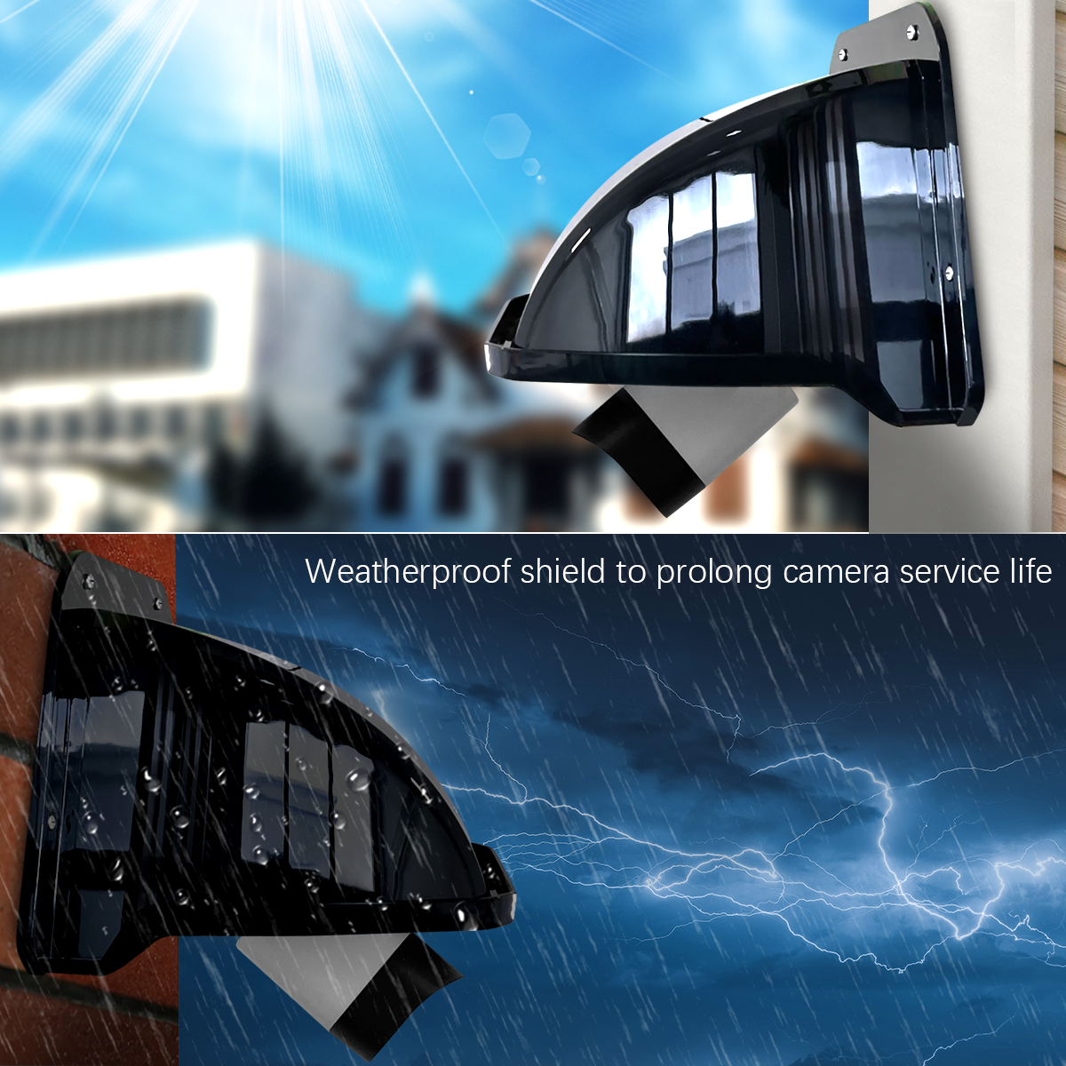 Universal Security Camera Sun Rain Cover Shield Cover Shield for Surve ...