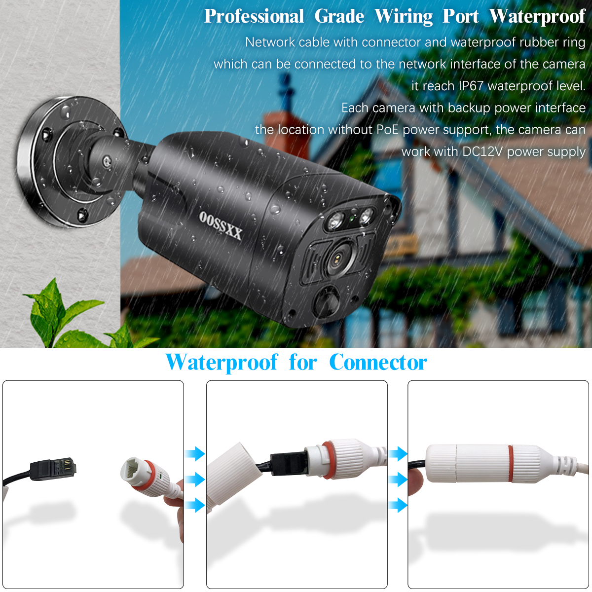 2-Way Audio PoE Outdoor Home Security Camera System – OOSSXX