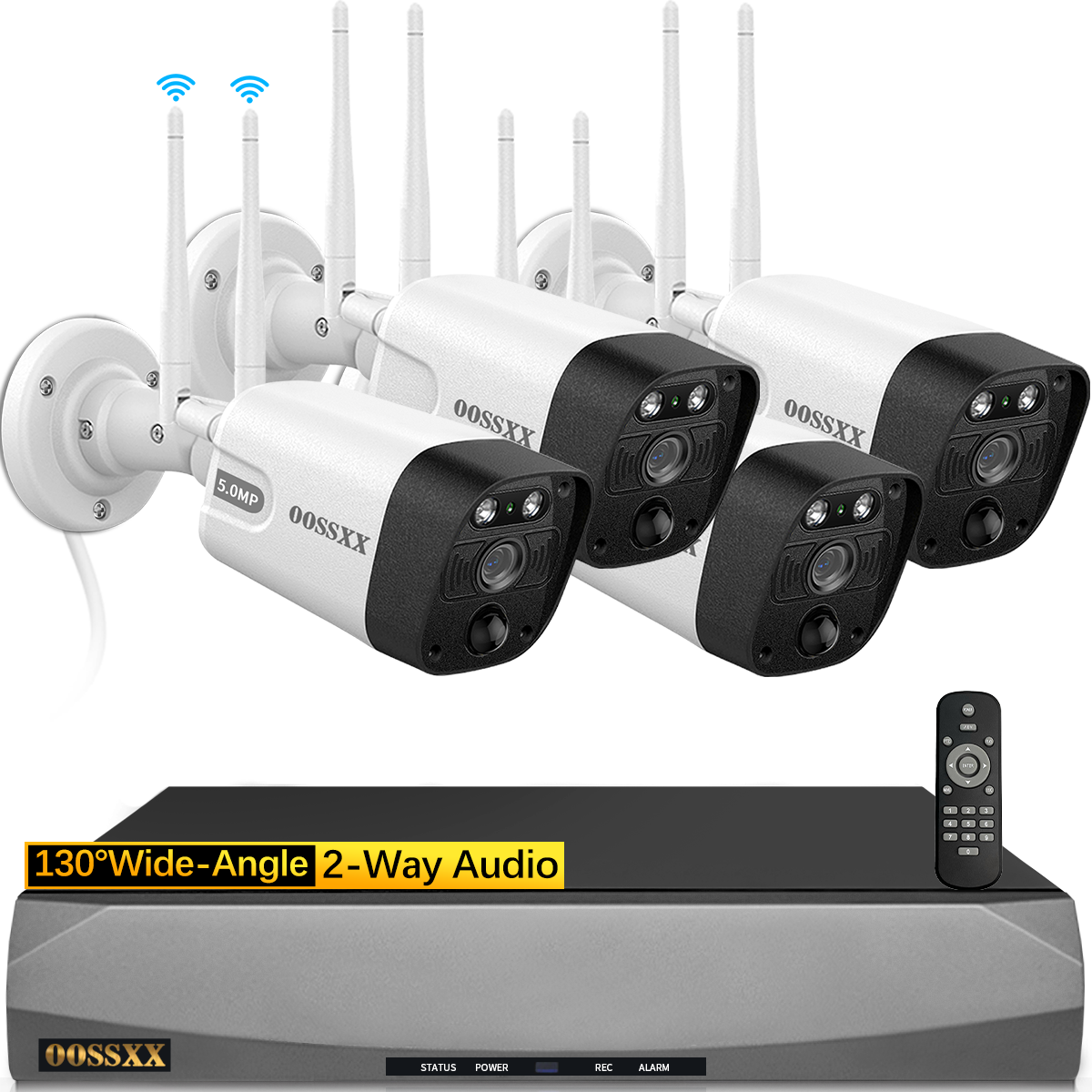 3K 5.0MP Wireless Camera Monitor NVR Kits – OOSSXX