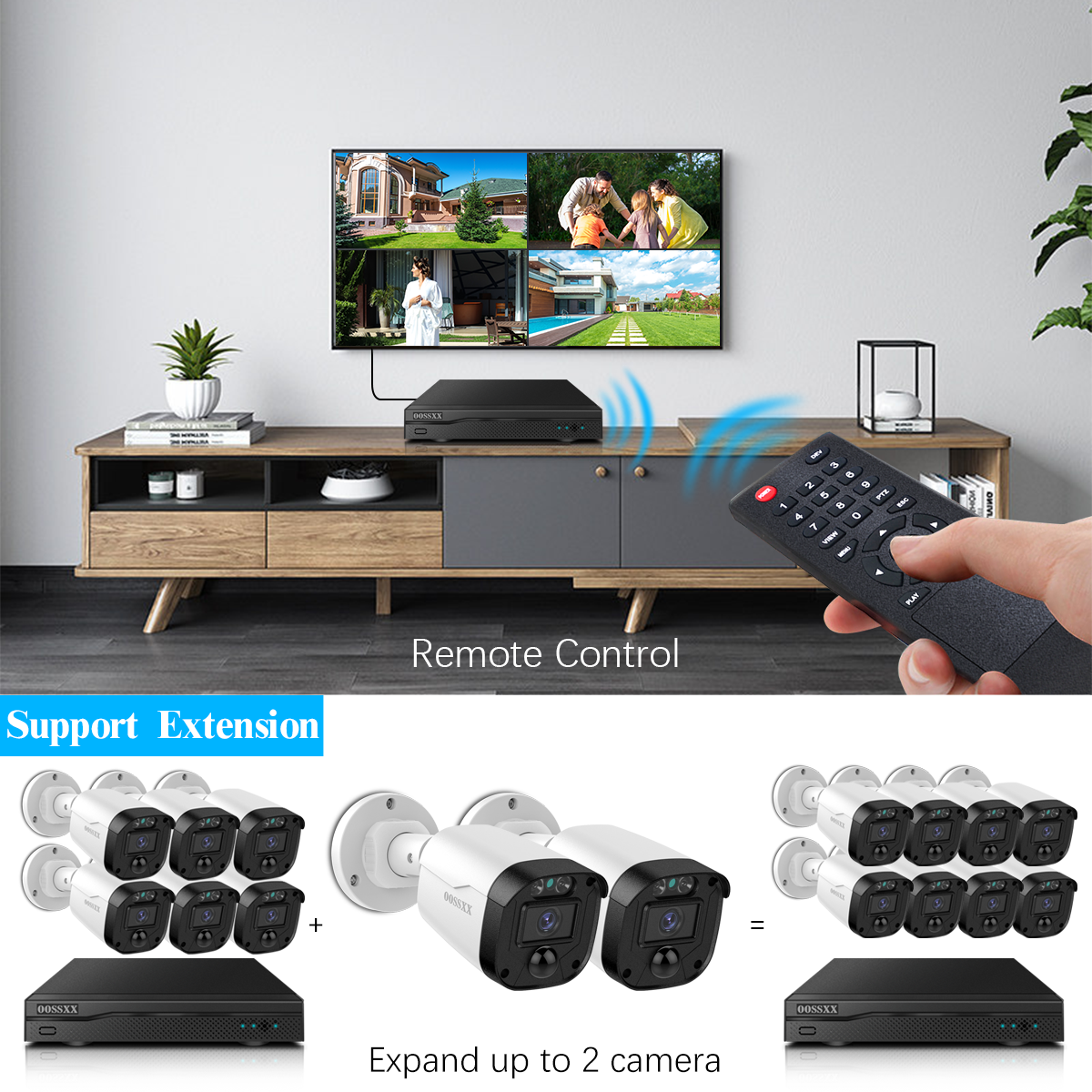 {Full HD 5MP Definition} Wired Security Camera System Outdoor Home Vid ...