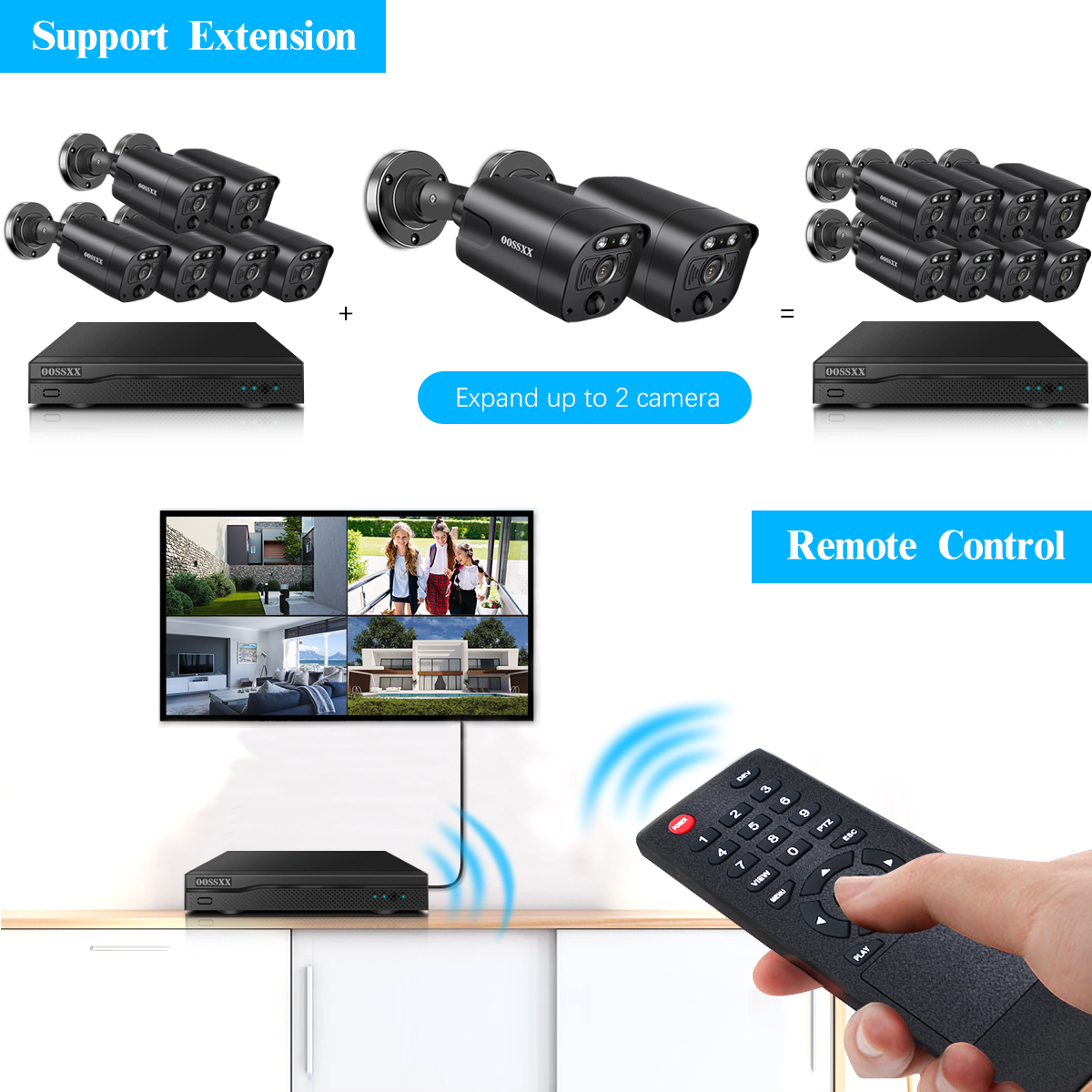 2-Way Audio PoE Outdoor Home Security Camera System – OOSSXX
