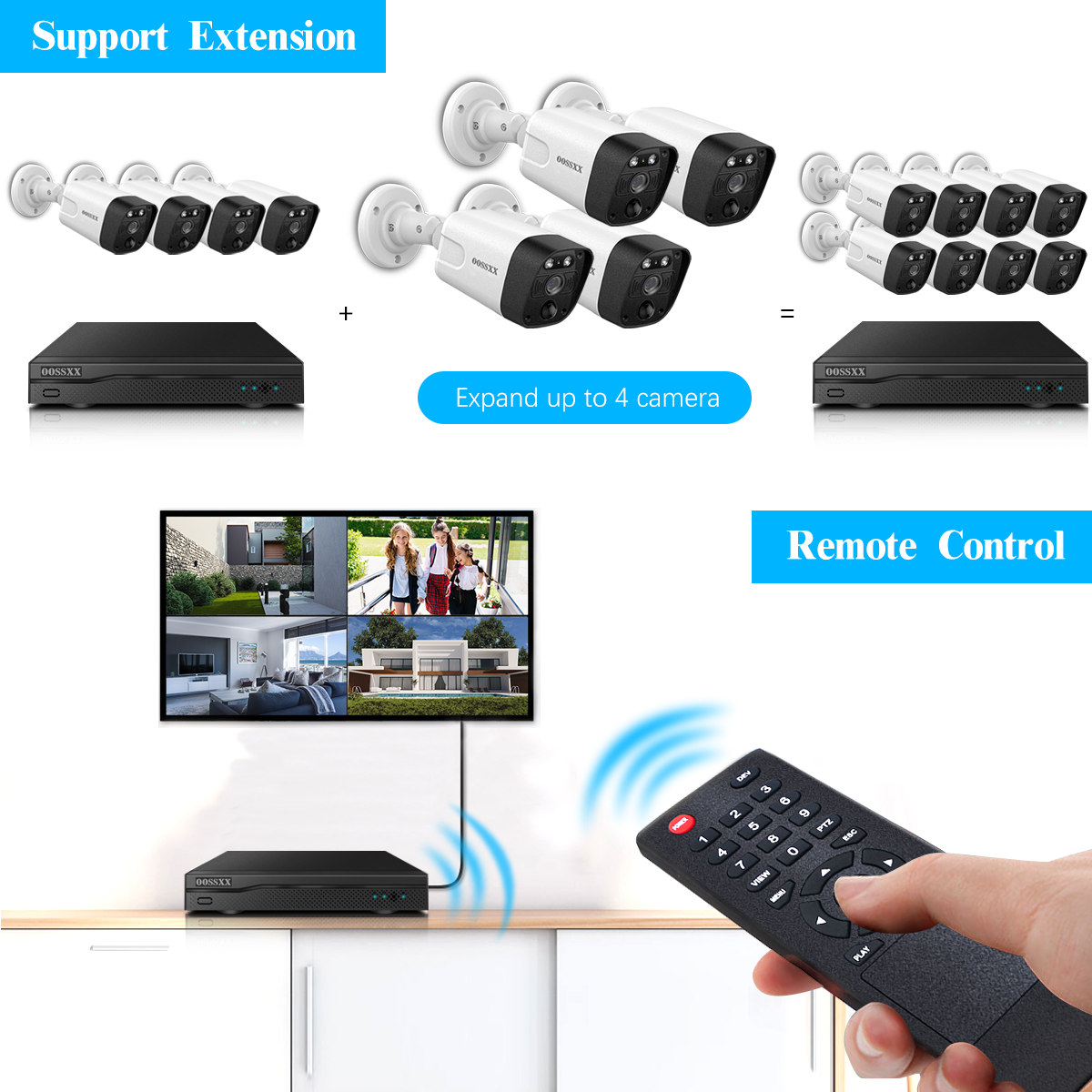 2-Way Audio PoE Outdoor Home Security Camera System – OOSSXX