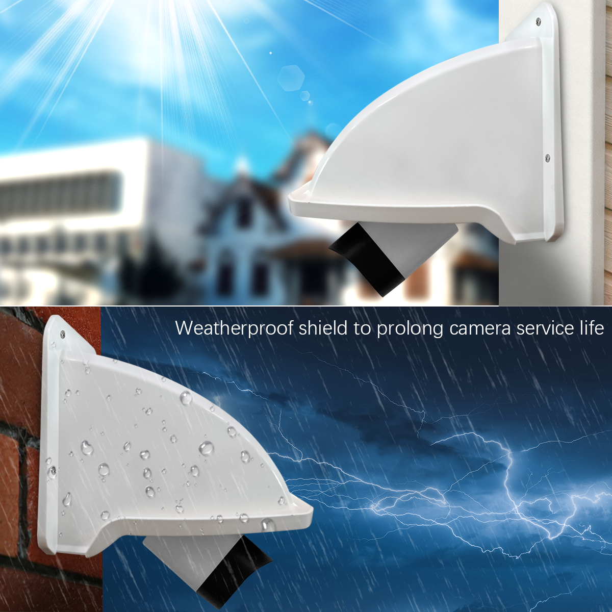 Universal Security Camera Sun Rain Cover Shield Cover Shield for Surve ...