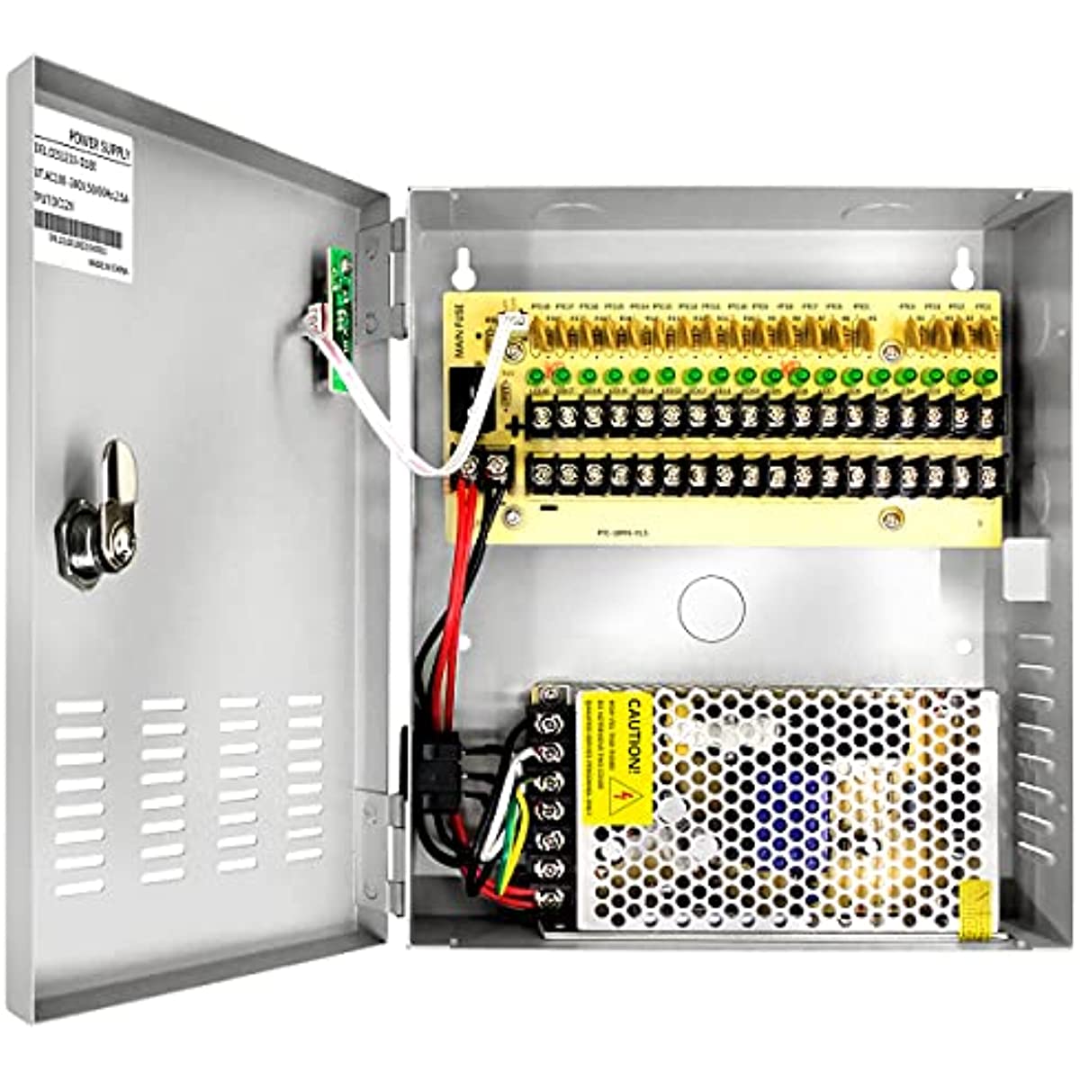 DC 12V 10A 18 Channel CCTV DC Distributed Power Box Supply Output – OOSSXX